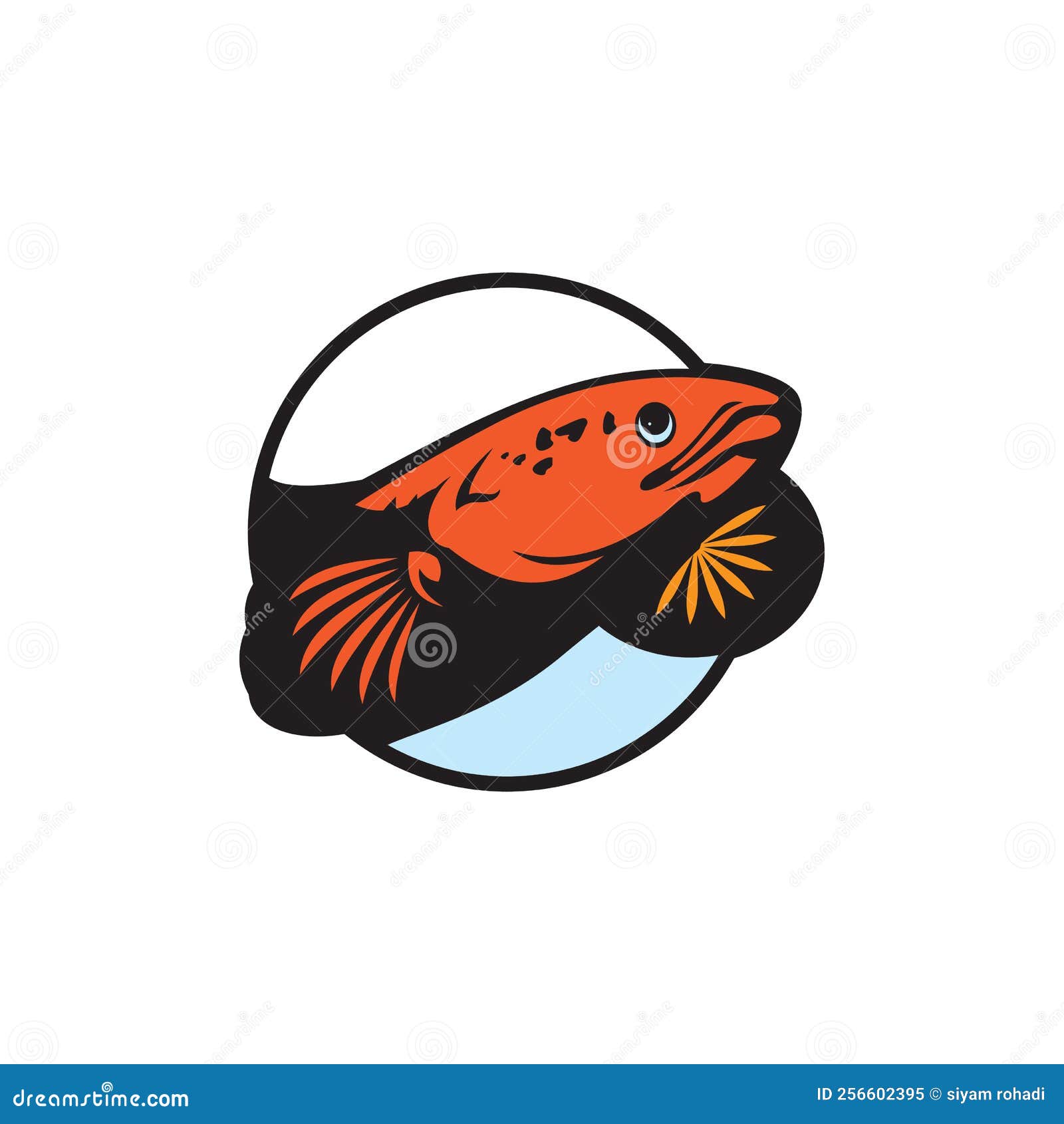 Fish logo template stock vector. Illustration of concept - 256602395