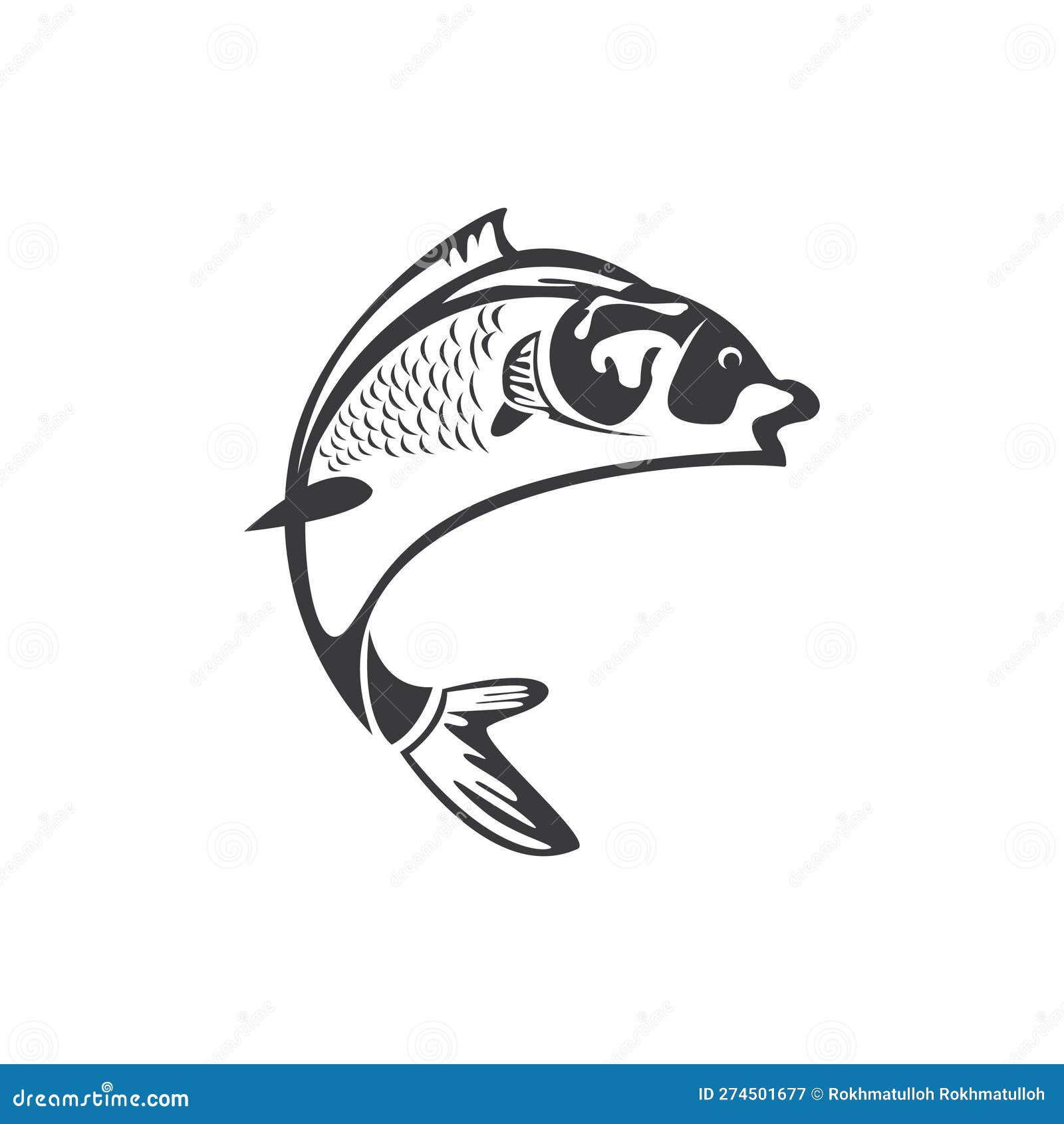 Fish Logo Template Design Vector Abstract Illustration Stock ...