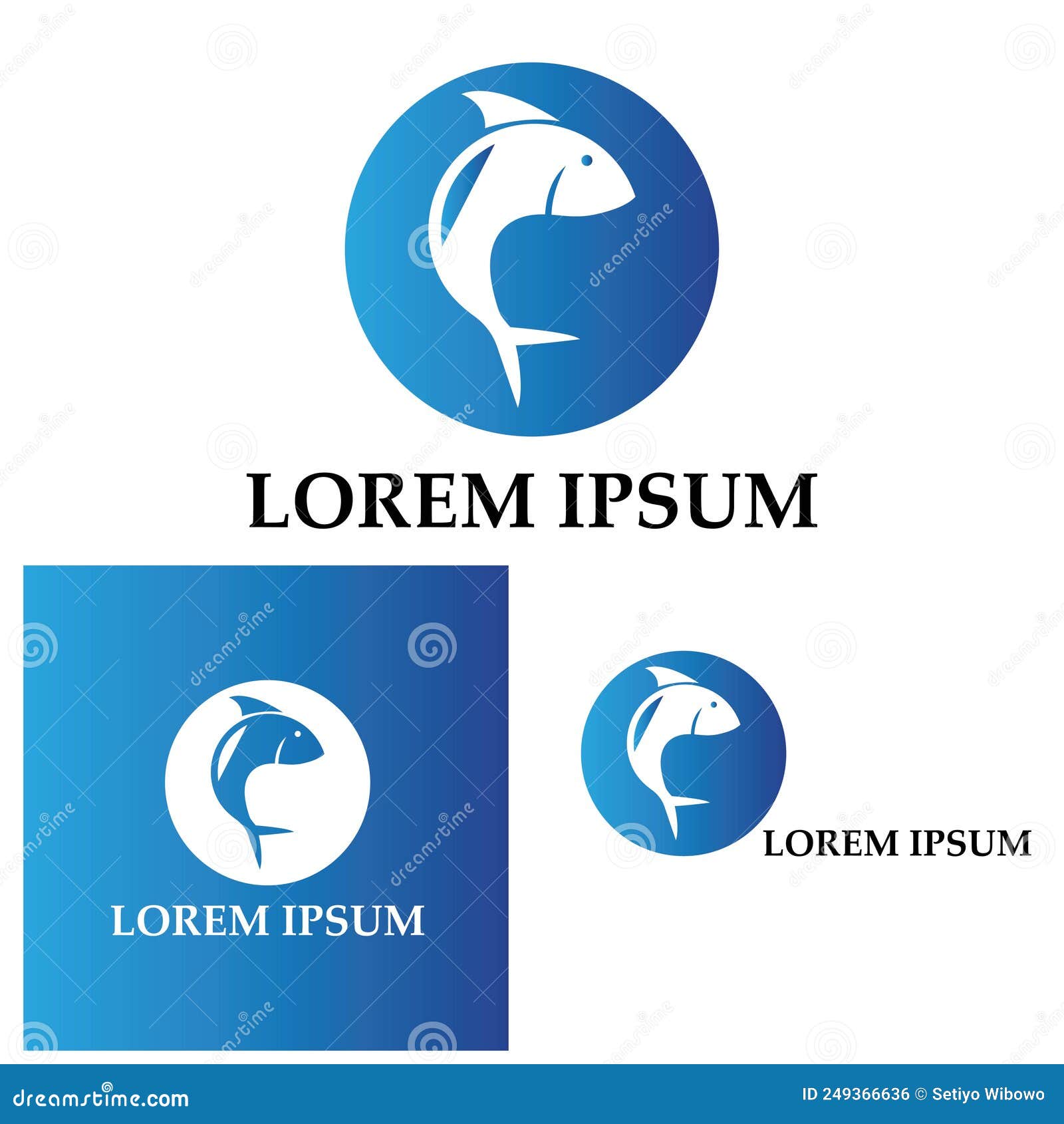 Fish logo template stock vector. Illustration of nature - 249366636