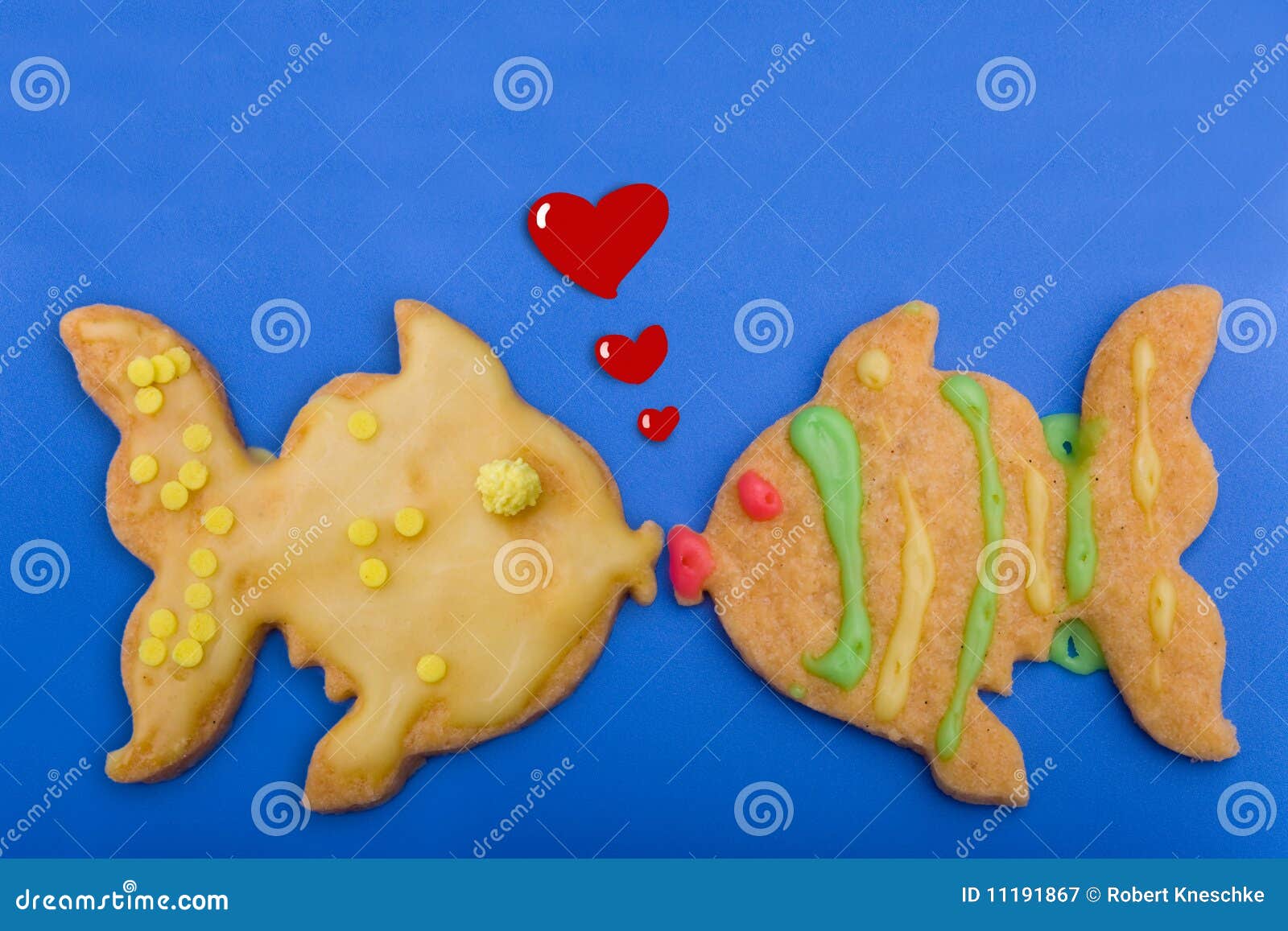 Fish in love stock image. Image of candy, love, cookies - 11191867