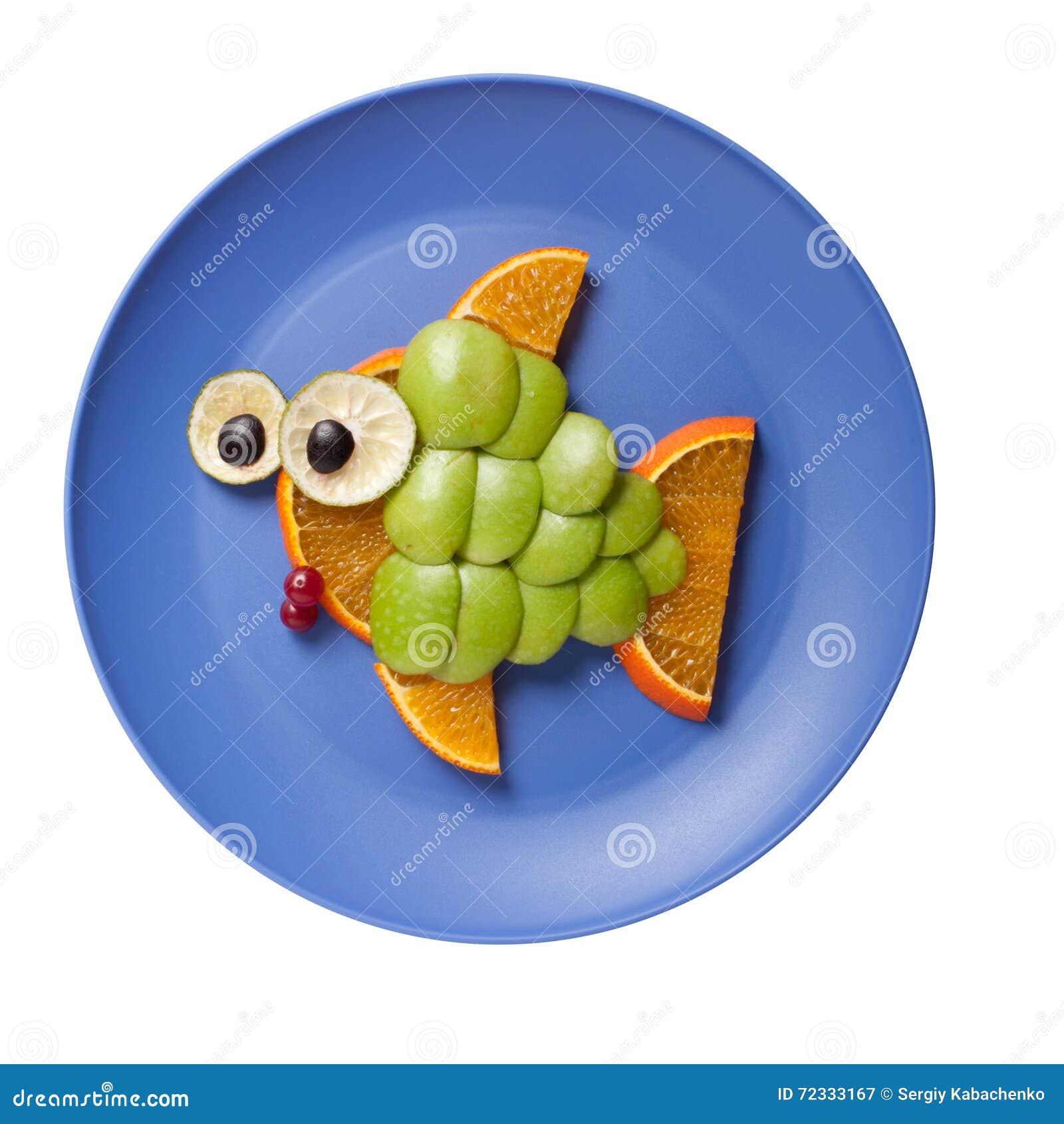 Fish made of fruits stock image. Image of juicy, currant - 72333167