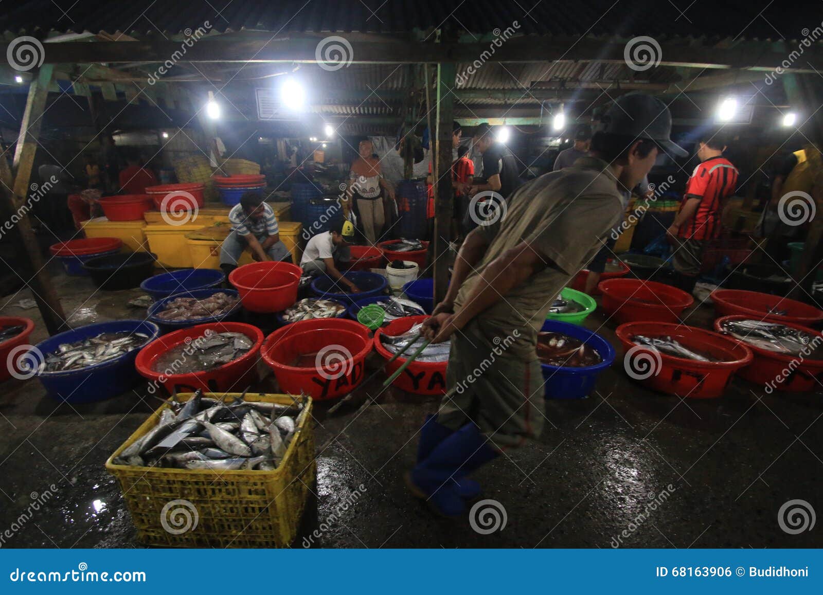 Fish Market editorial photo. Image of java, people, central - 68163906