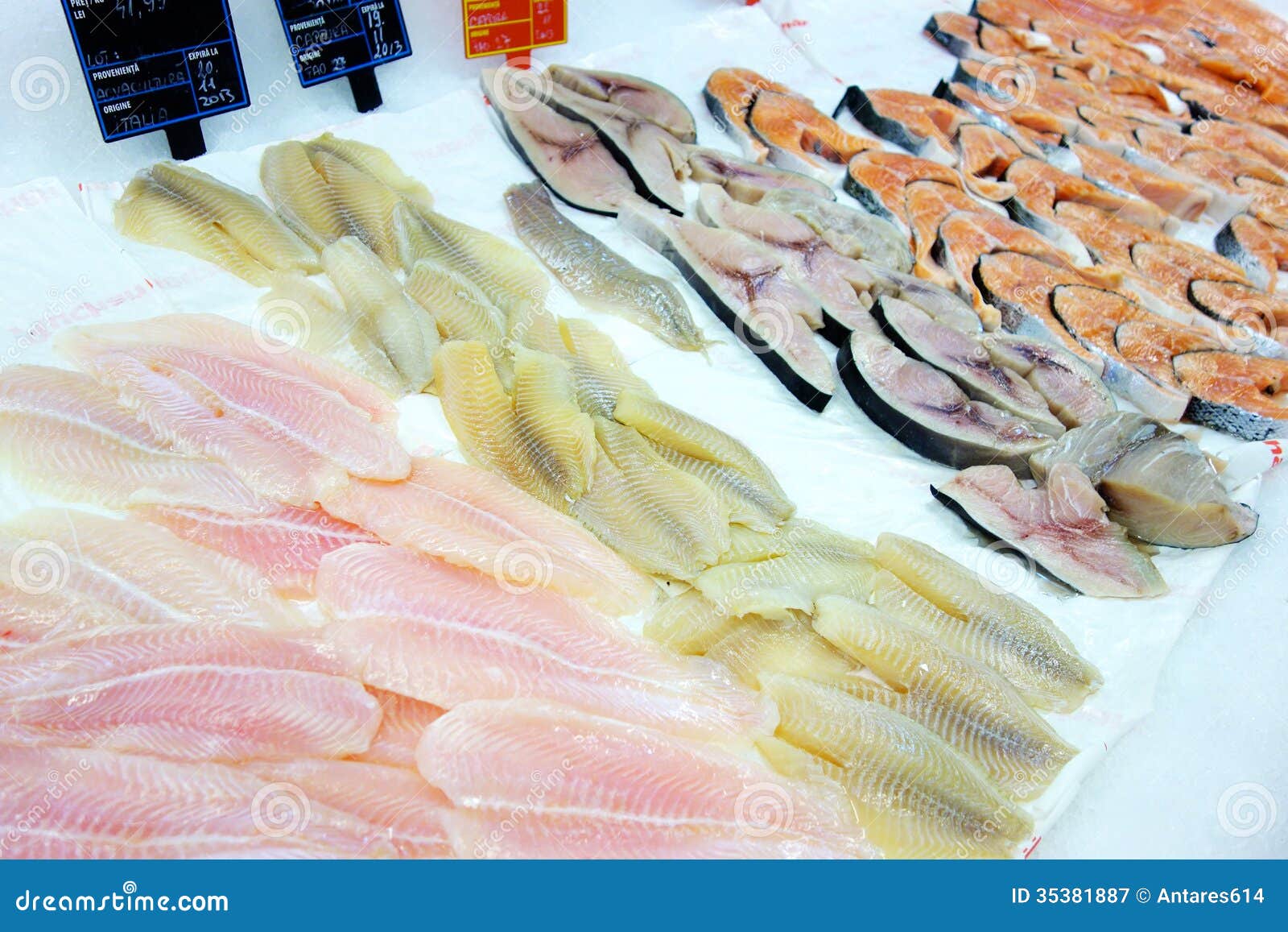 Fish market stock image. Image of pink, cold, market - 35381887