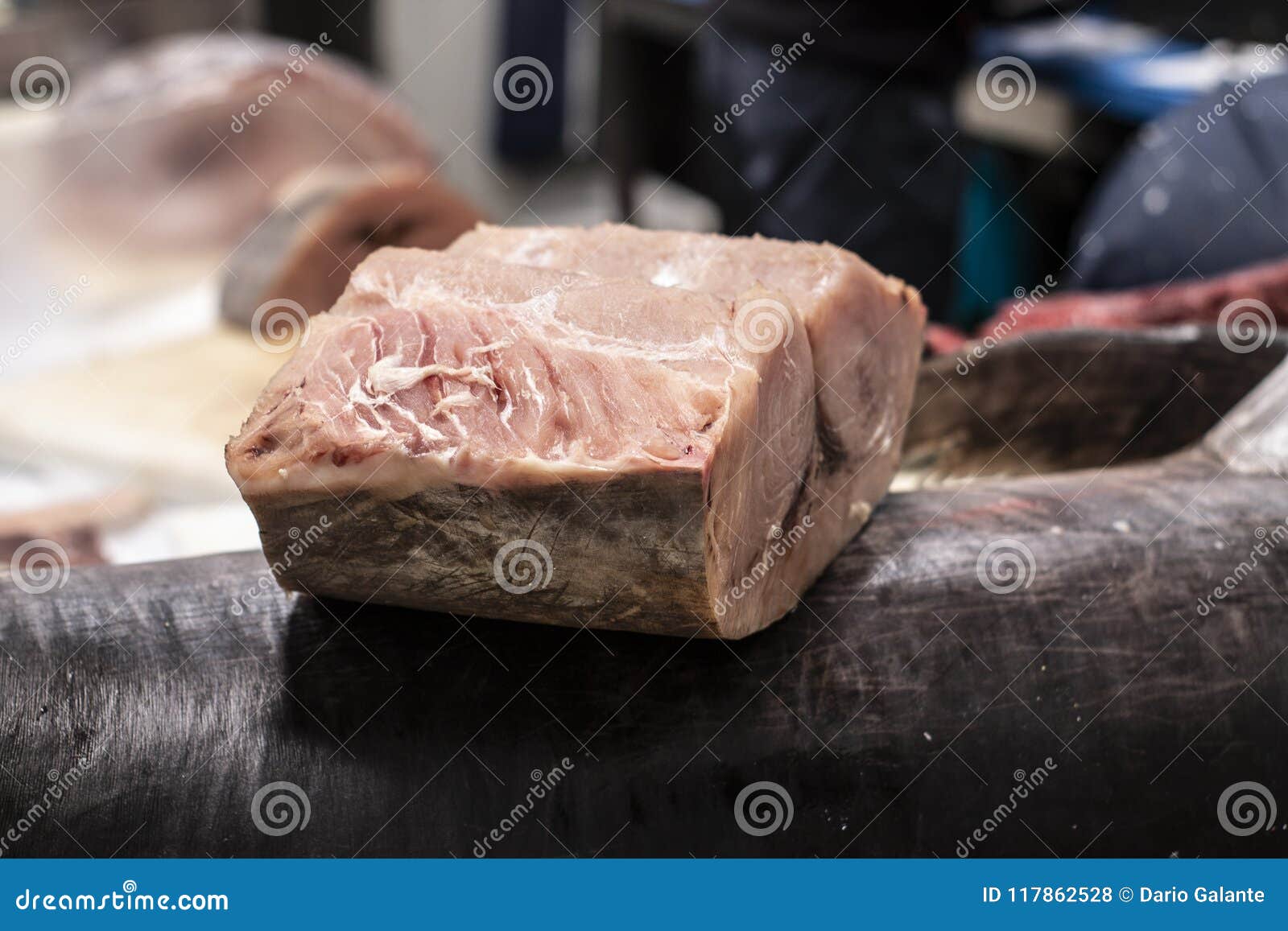 Fish Market, Slice of Fresh Swordfish Stock Photo - Image of fresh ...