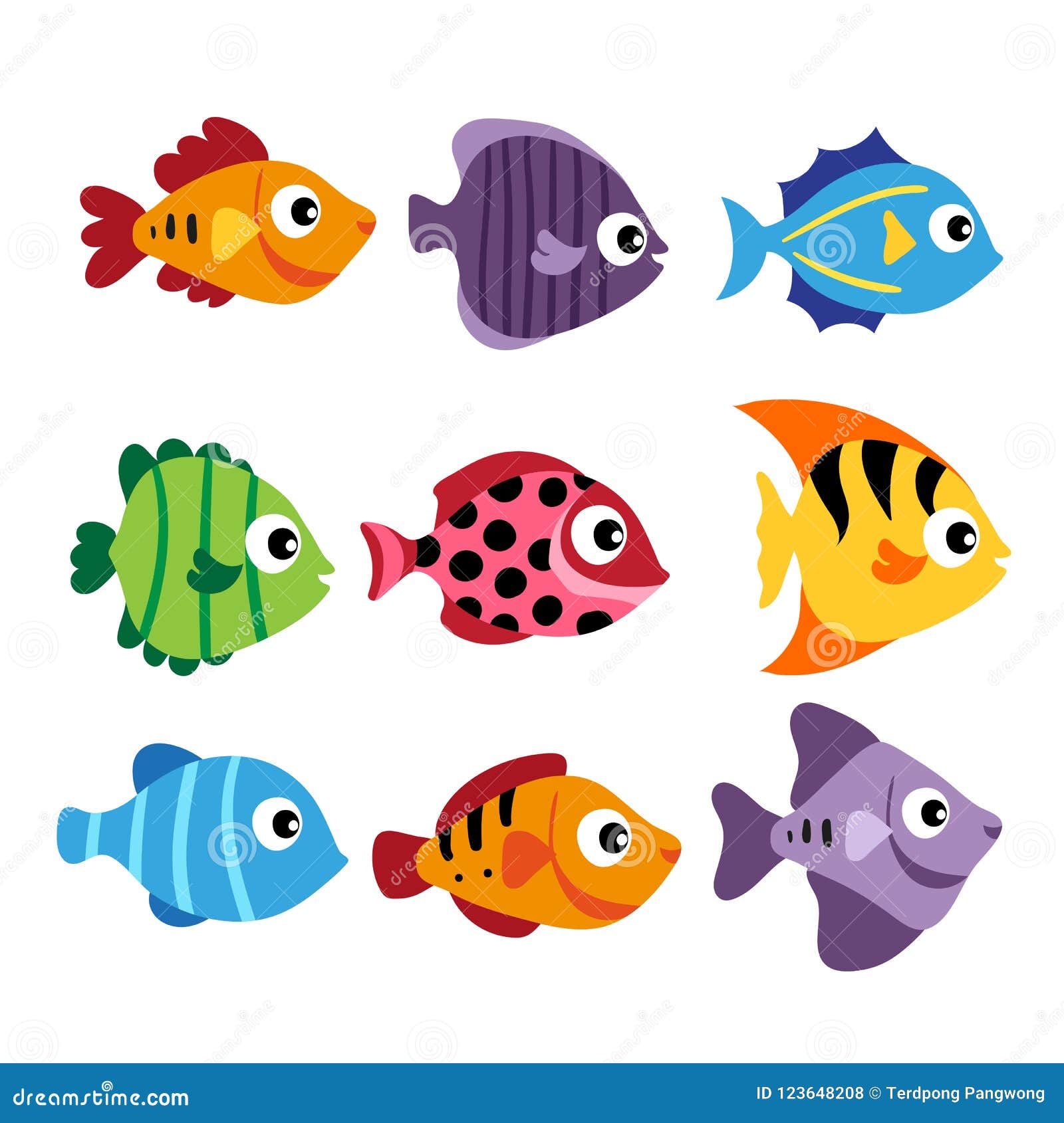 Fish Matching Game Vector Design Stock Vector - Illustration of animal ...