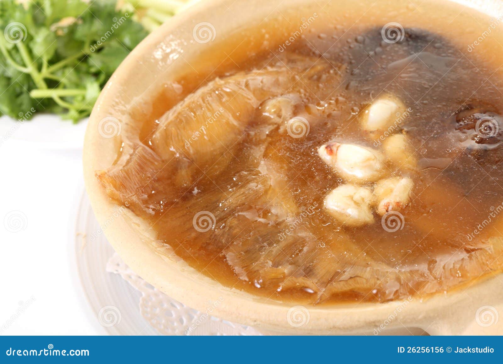 Fish maw soup stock photo. Image of organic, gourmet - 26256156