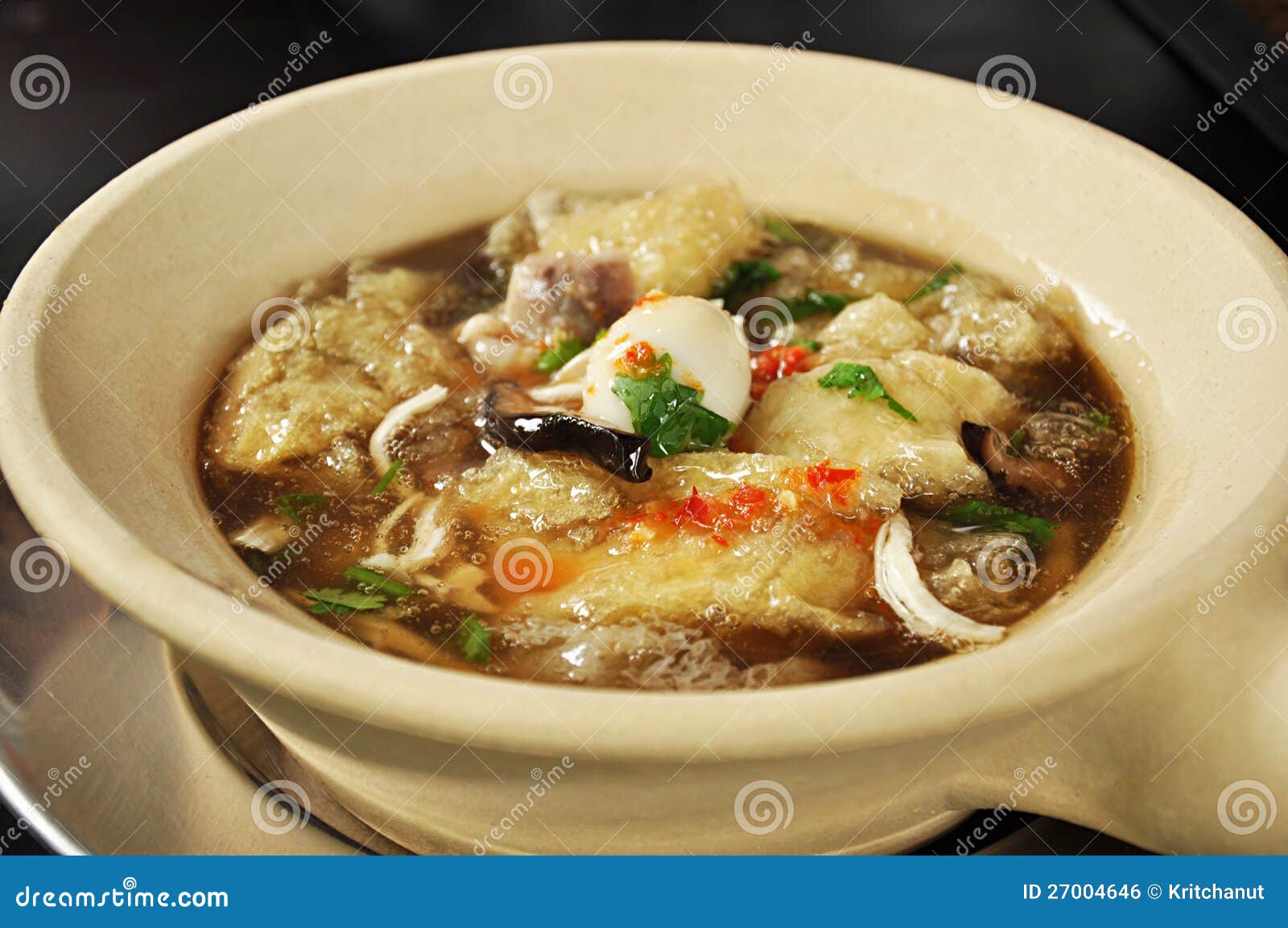 Fish maw soup stock photo. Image of healthy, chinese - 27004646