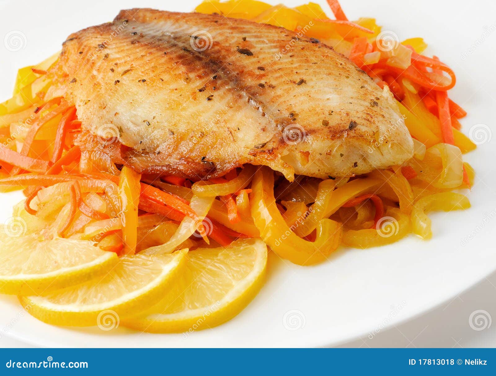 Fish Meal stock photo. Image of cook, healthy, golden - 17813018