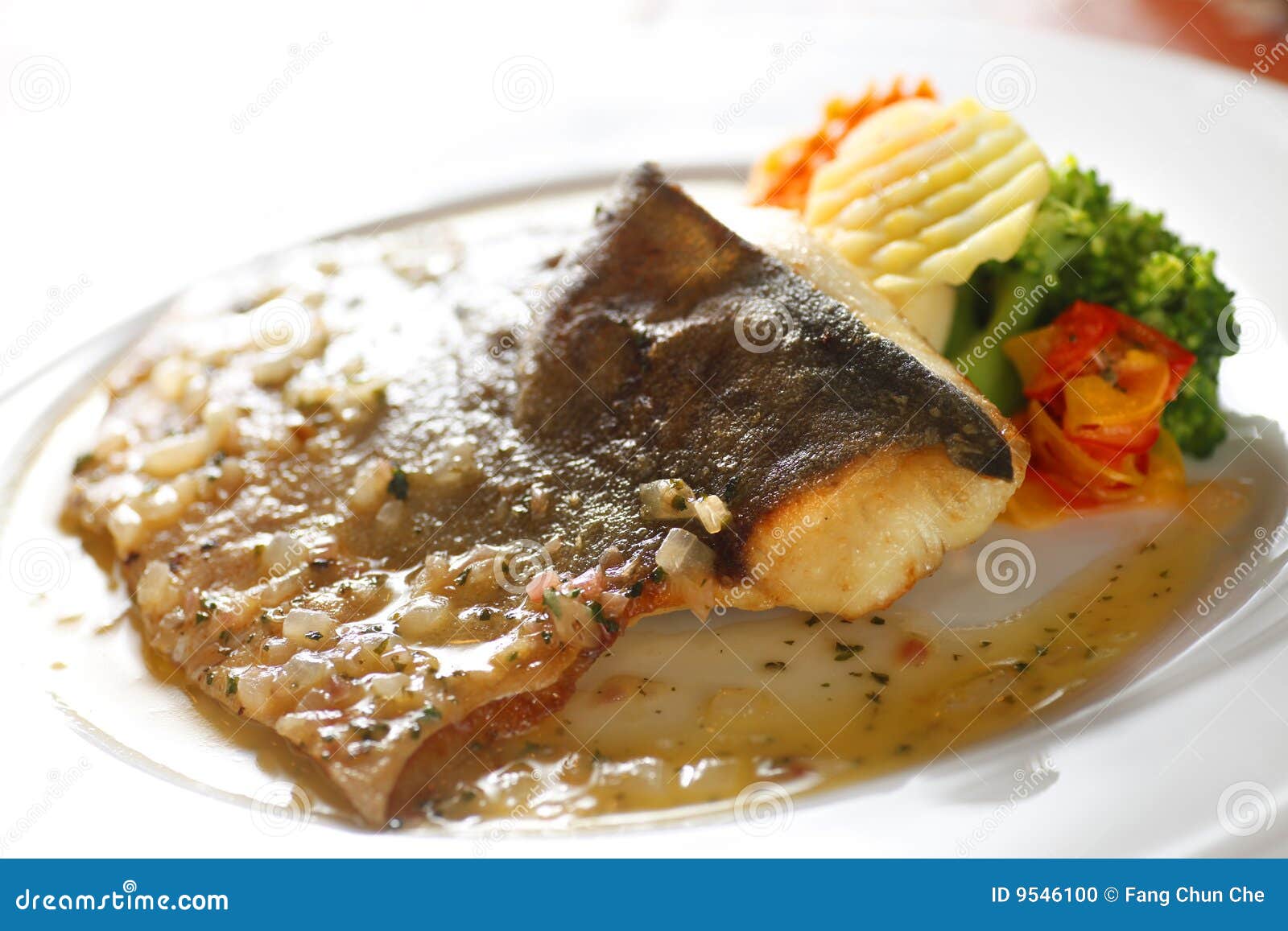 Fish meal stock photo. Image of fish, cuisine, meal, plate - 9546100