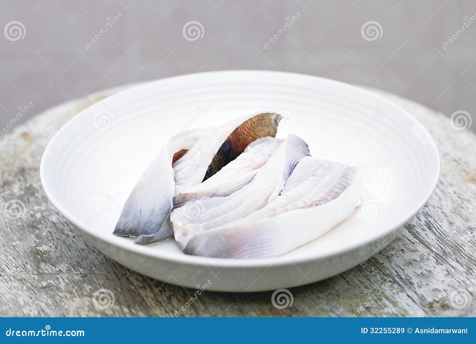 Fish meat on the plate stock image. Image of dish, gourmet - 32255289
