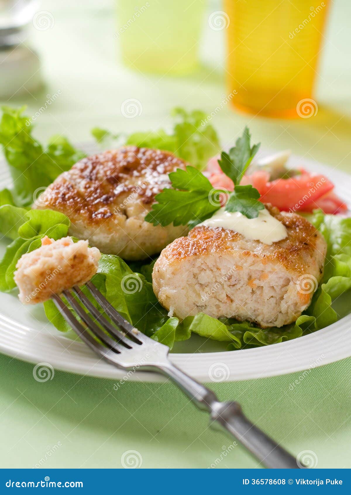 Fish or meat rissole stock photo. Image of fish, carrot - 36578608