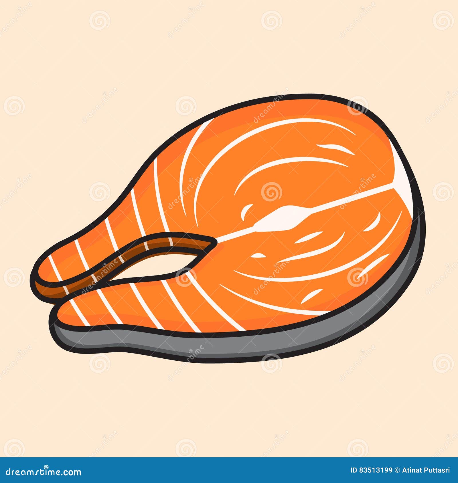 Fish meat stock vector. Illustration of fillet, steak - 83513199 Fish meat stock vector. Illustration of fillet, steak - 83513199