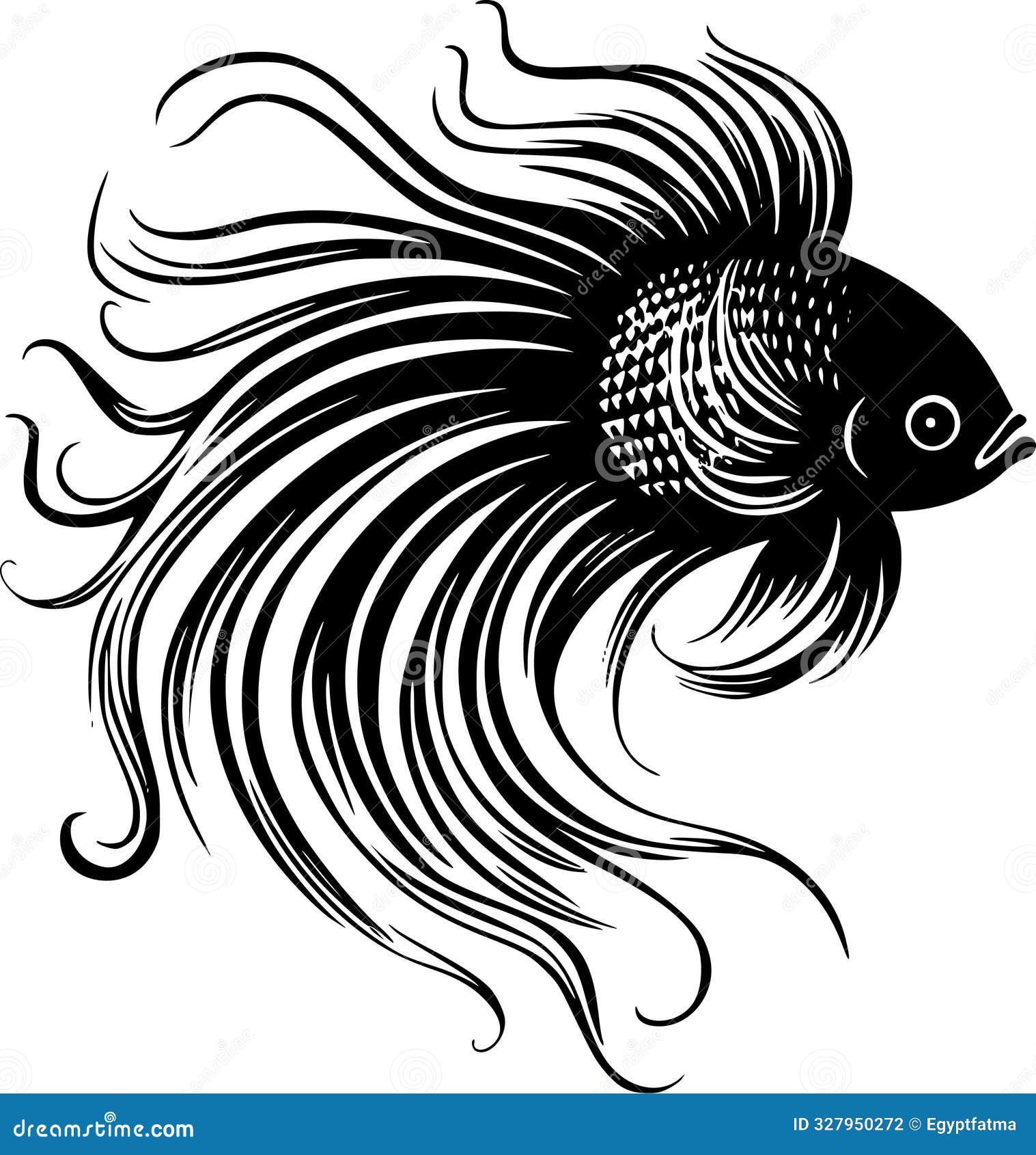 Fish - Minimalist and Simple Silhouette - Vector Illustration Stock ...