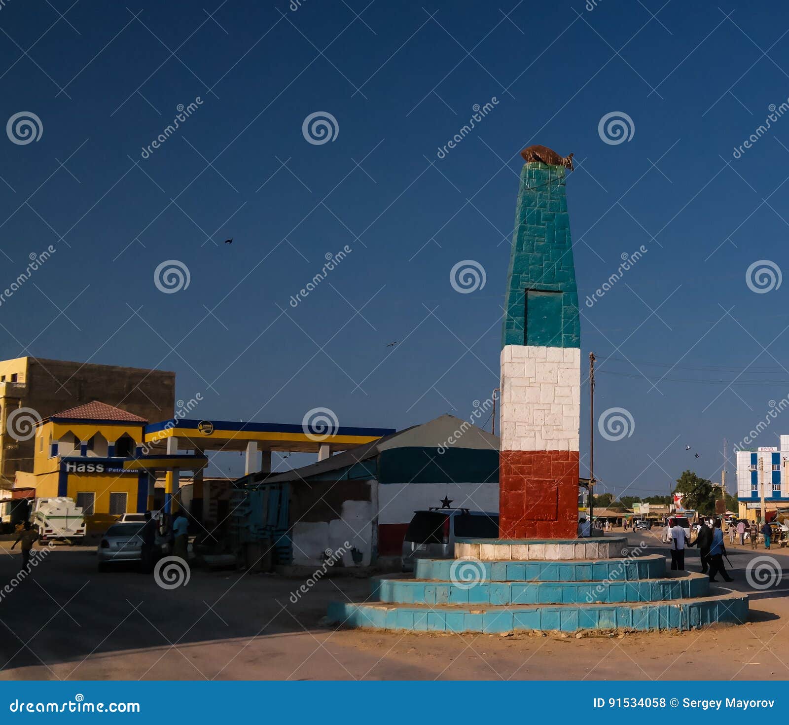 Fish Monument in the Center of Berbera Somalia Editorial Stock Photo ...