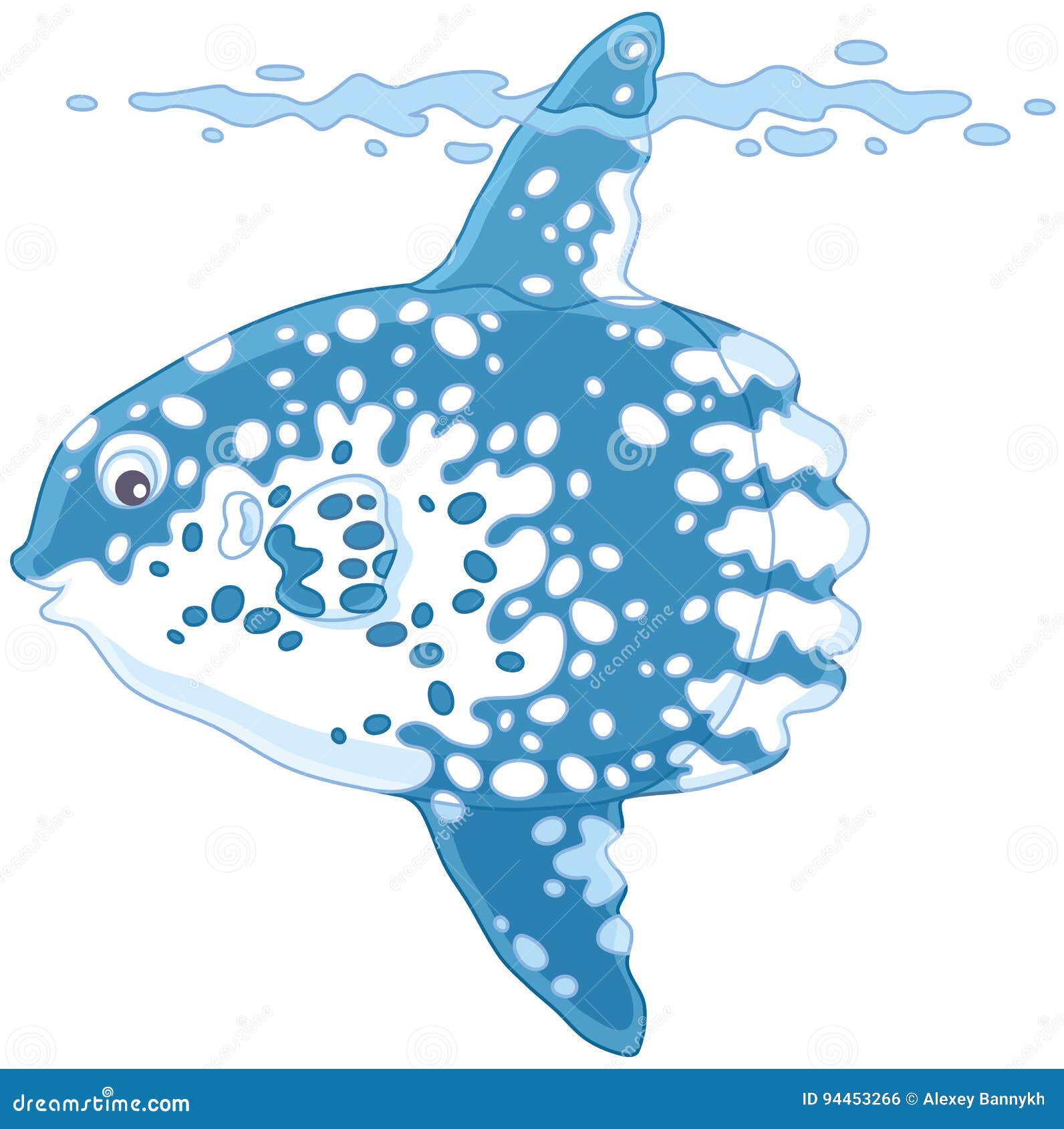 Sunfish Or Moonfish Illustration, Drawing, Engraving, Ink, Line Art ...