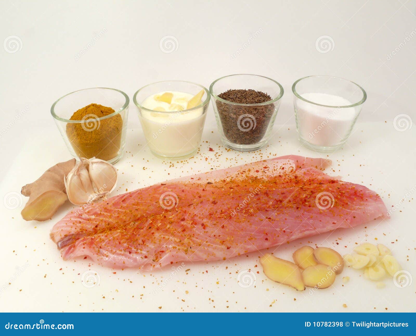 Fish and more stock photo. Image of seafish, root, curry - 10782398
