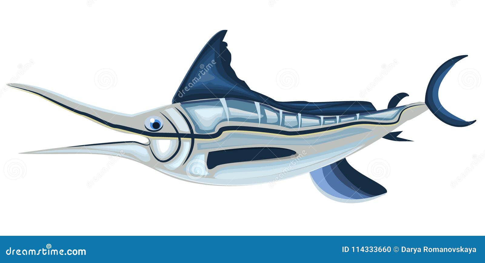 Fish Needle. Fish-needle - the Animal of the Sea Stock Vector ...