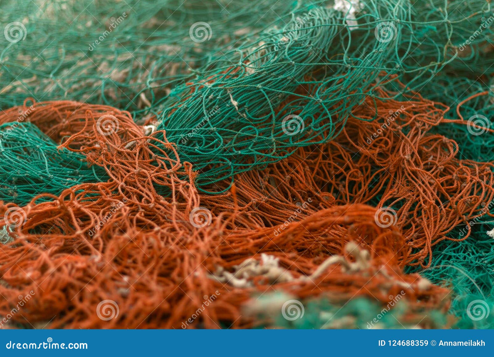 Multicolored Fish Net. Macro Pattern. Stock Image - Image of tools ...