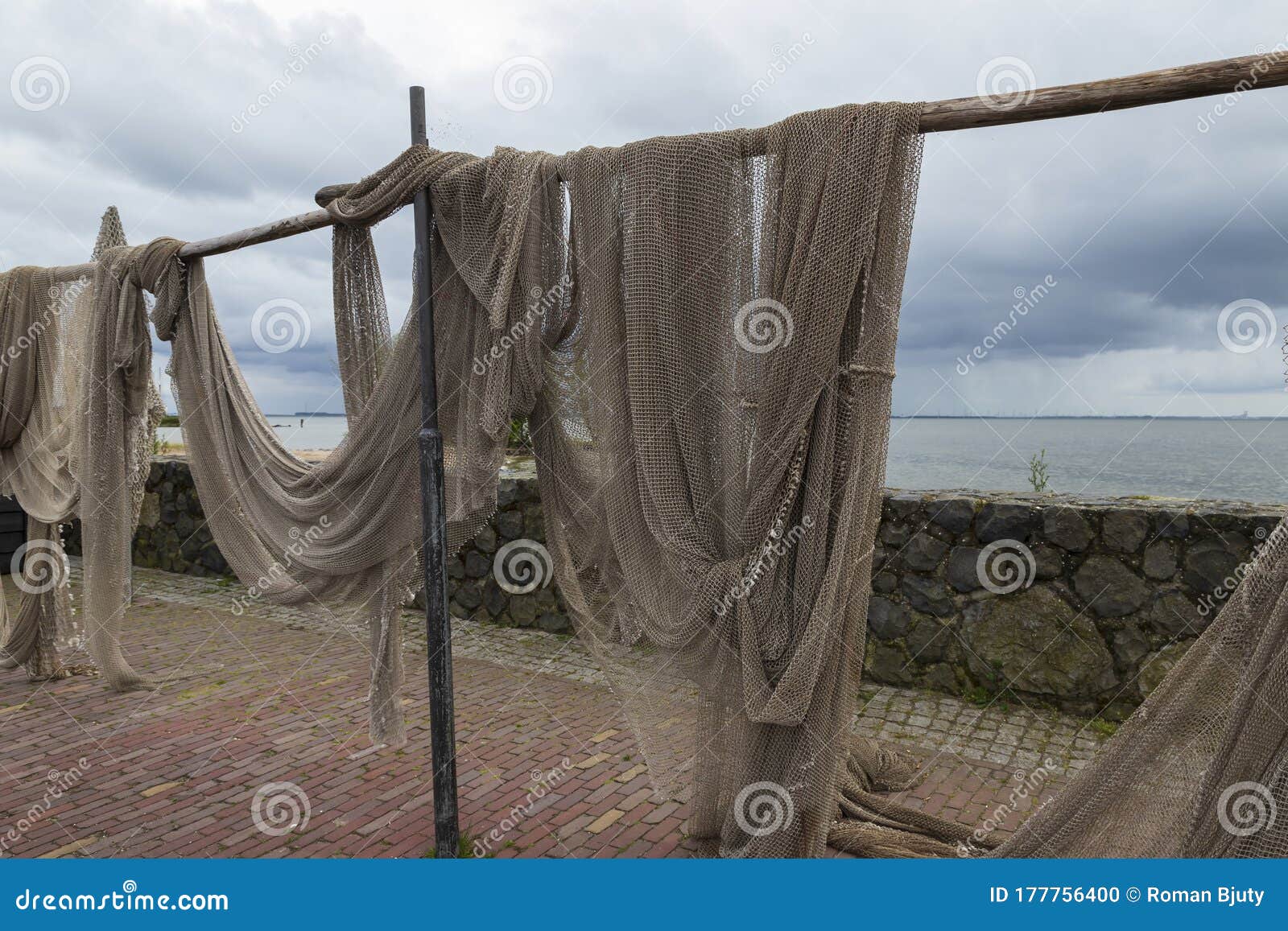 The fish net is dried stock photo. Image of floater - 177756400
