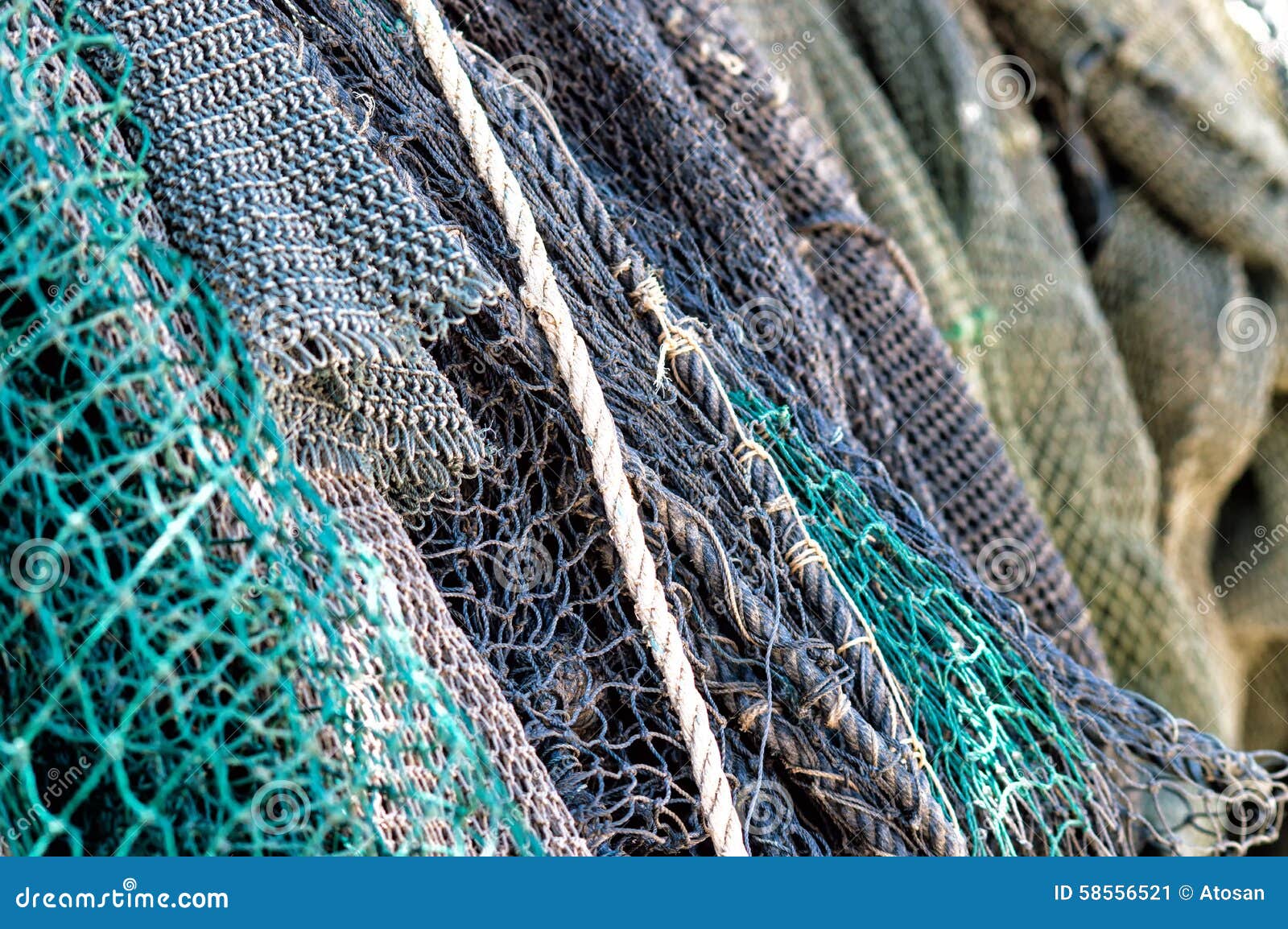 Fish Net stock image. Image of nautical, catching, industry - 58556521