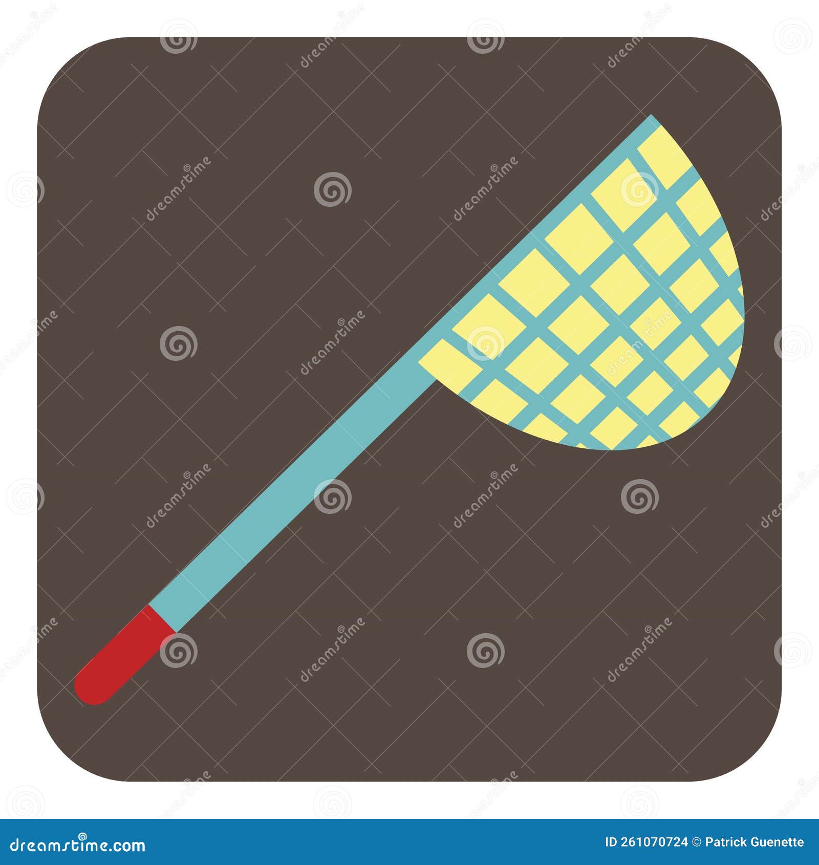 Fish net, icon stock vector. Illustration of equipment - 261070724