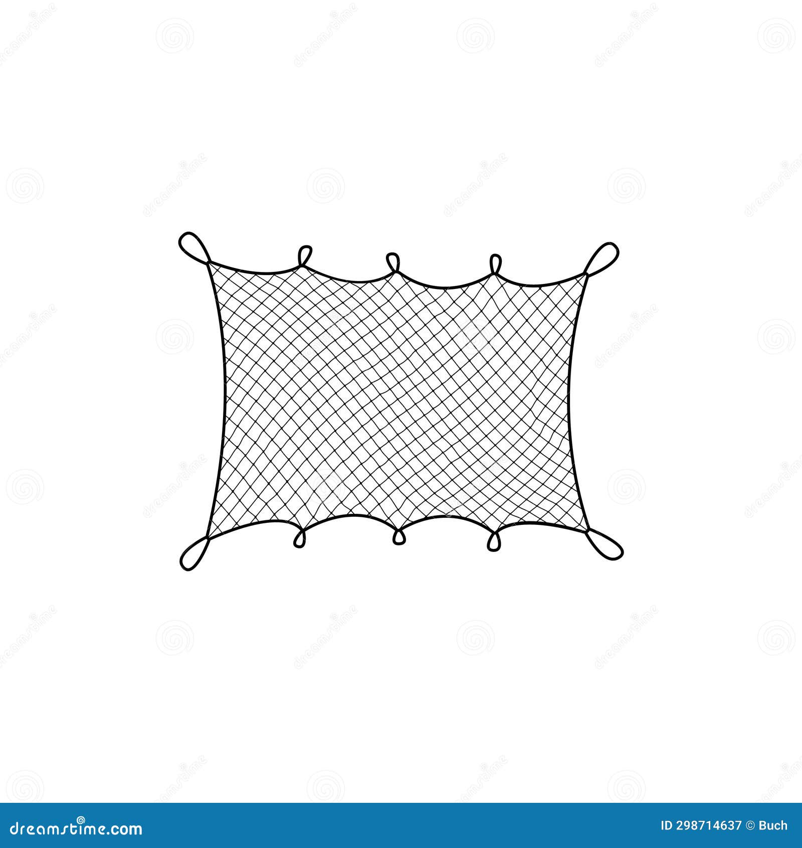 Fish Net, Isolated Fishnet Isolated 3d Vector Mesh Stock Illustration ...