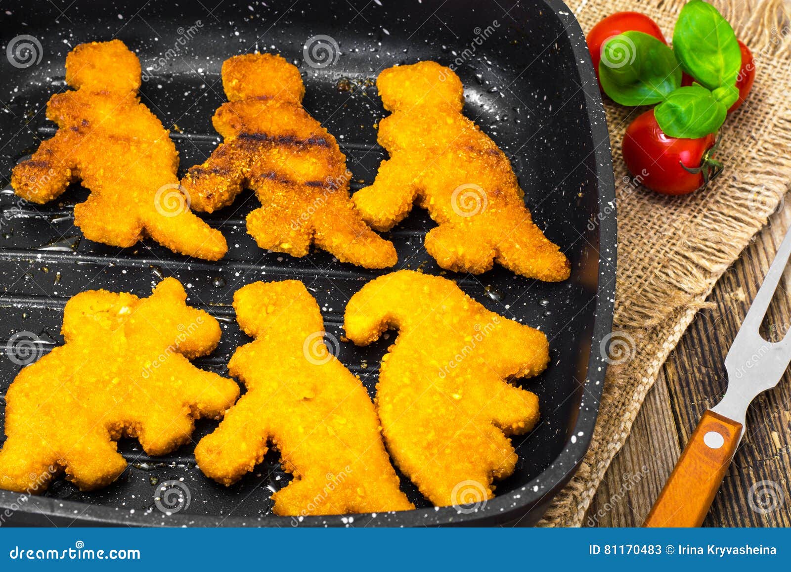 Fish Nuggets for Kids Dinosaurs Stock Image - Image of indian, fresh ...