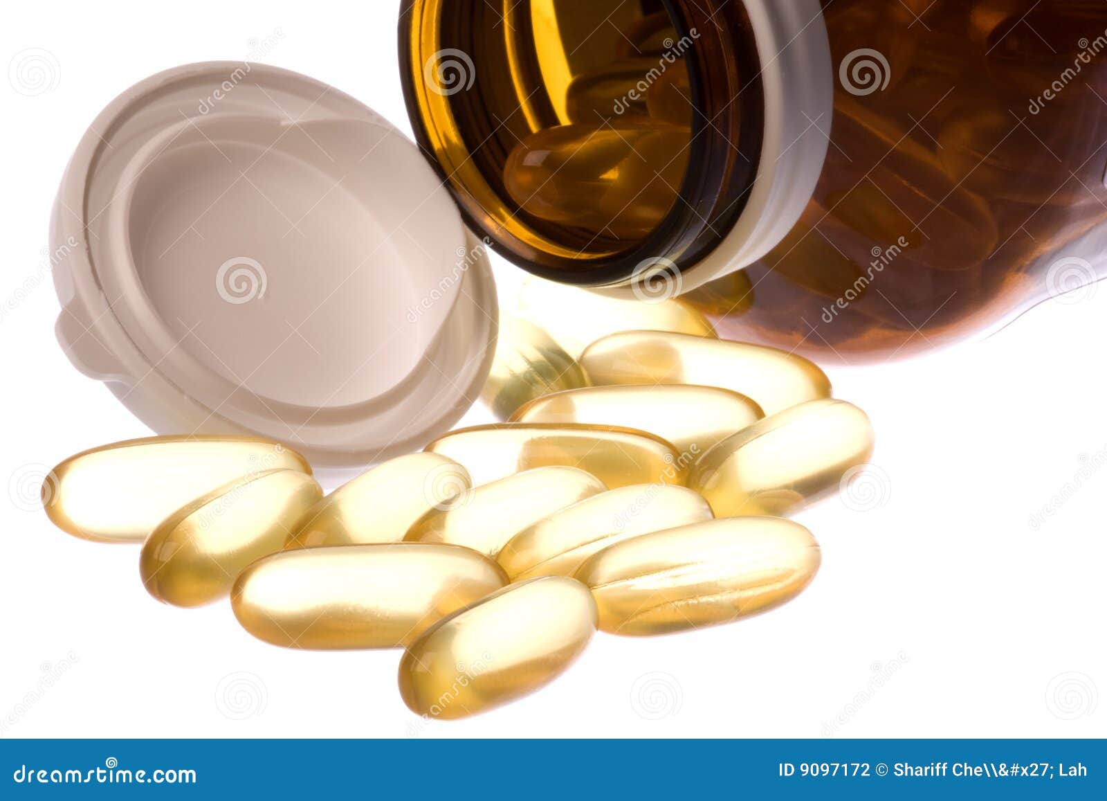 Fish Oil Capsules Macro Isolated Stock Photo - Image of healthy ...