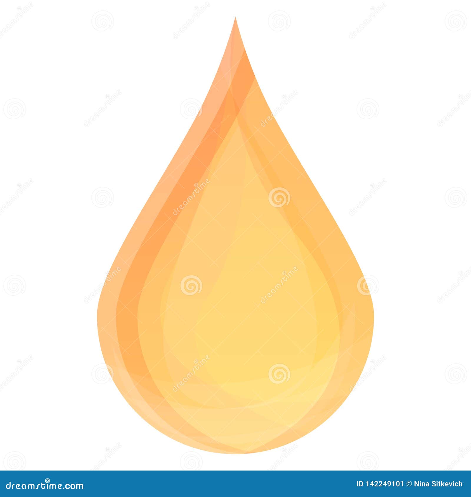 Fish Oil Drop Icon, Cartoon Style Stock Vector - Illustration of golden ...