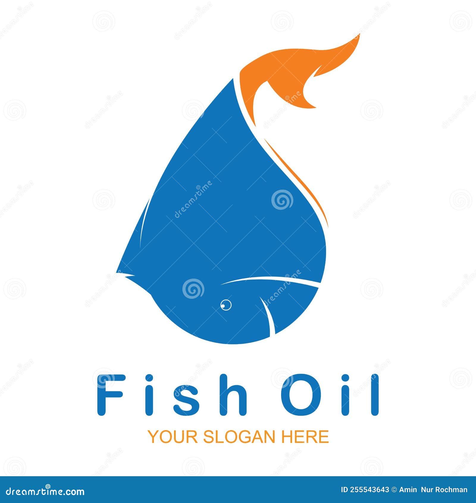 Fish Oil Logo Vector Illustration Template Stock Vector - Illustration ...