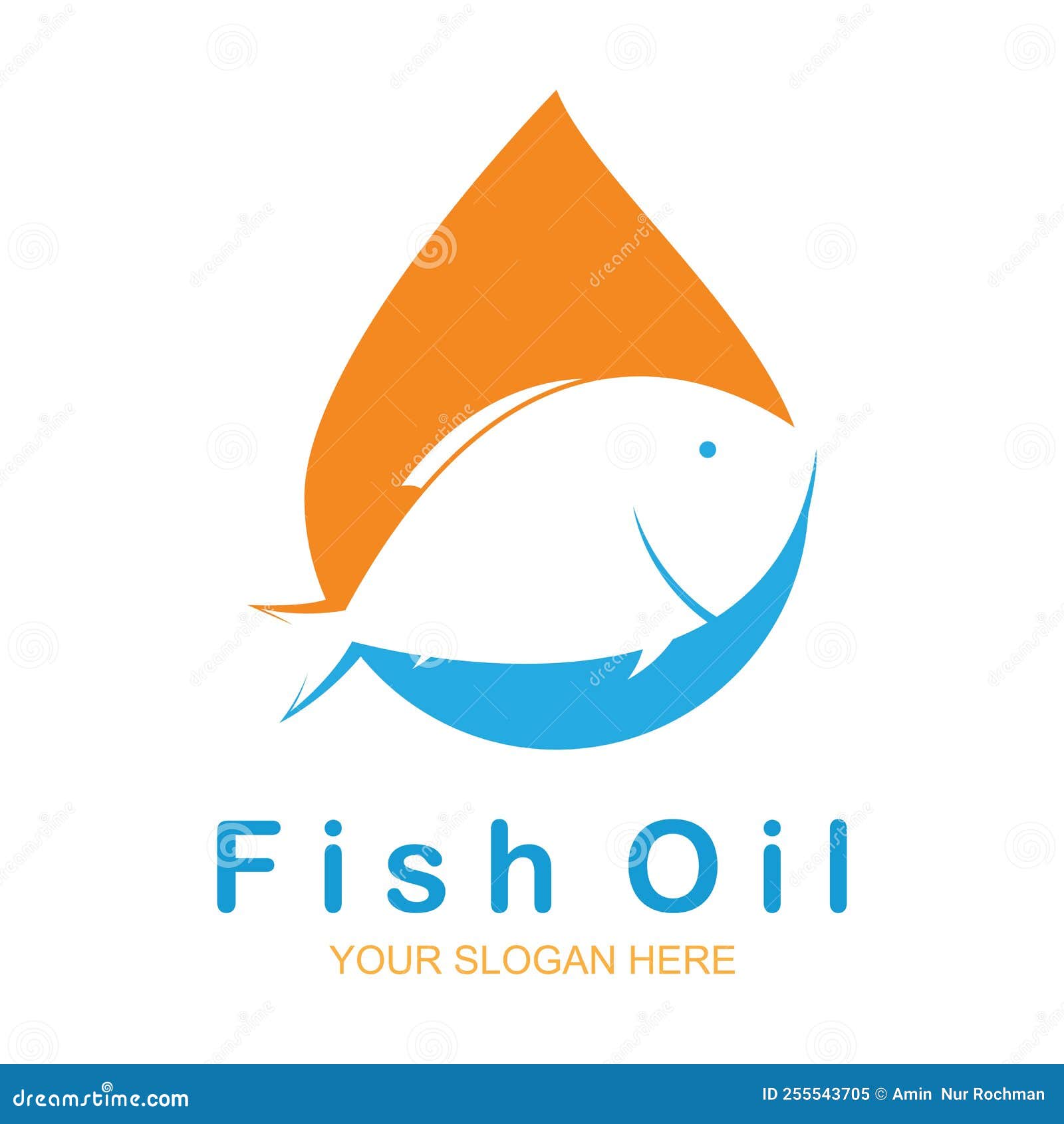 Fish Oil Logo Vector Illustration Template Stock Vector - Illustration ...