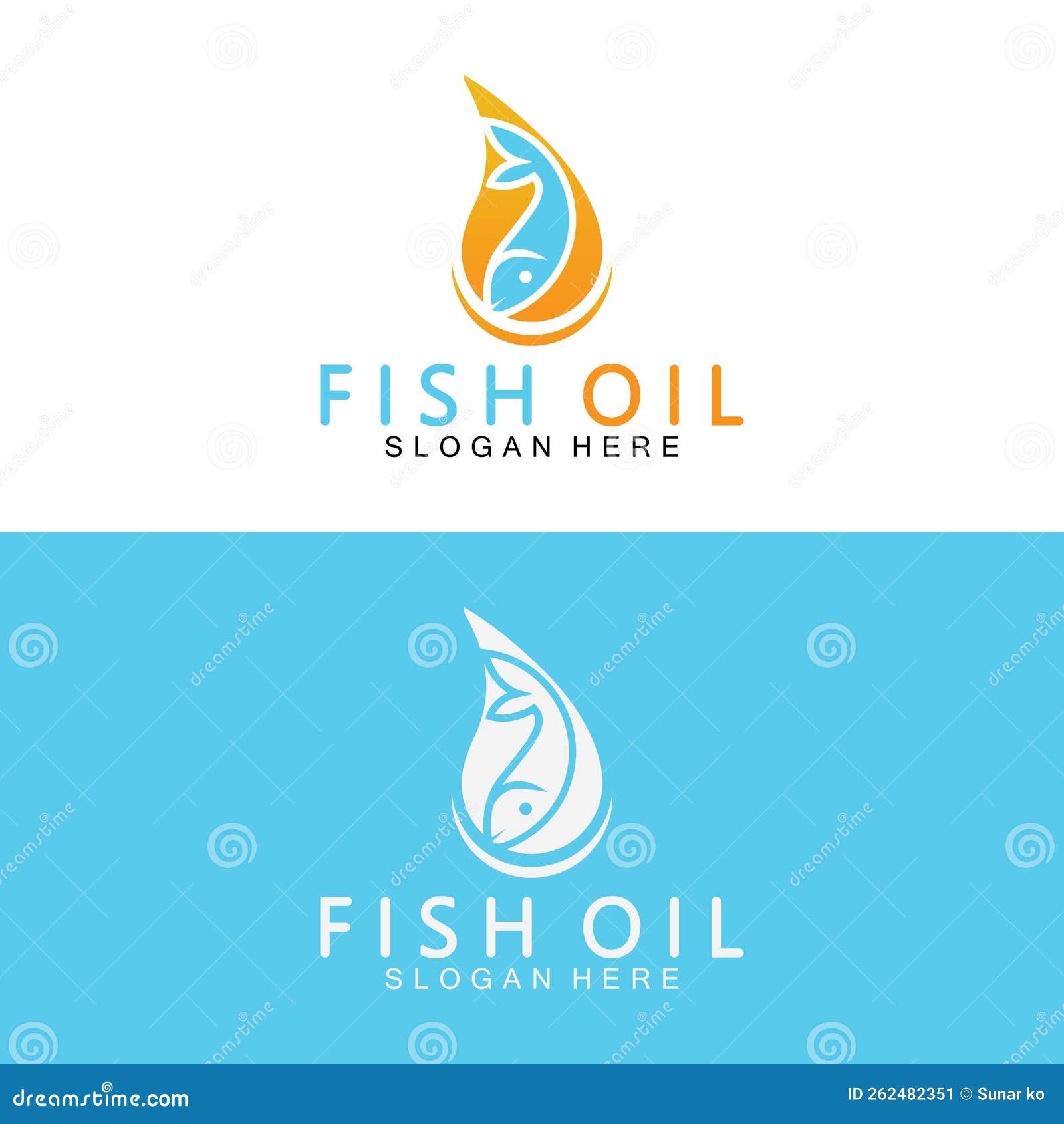 Fish Oil Logo Vector Illustration Template Stock Vector - Illustration ...