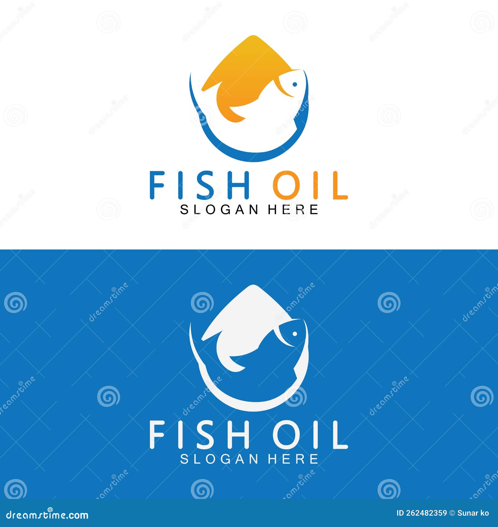 Fish Oil Logo Vector Illustration Template Stock Vector - Illustration ...