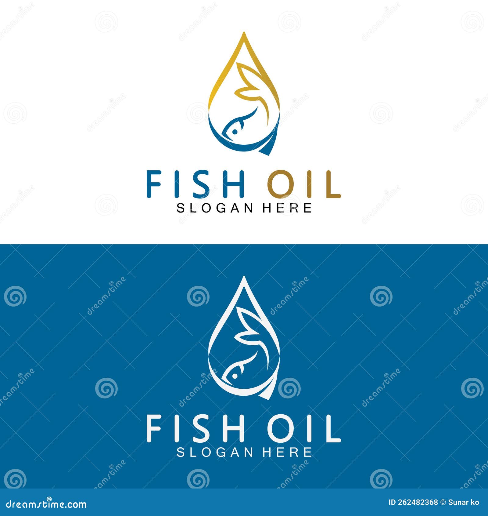Fish Oil Logo Vector Illustration Template Stock Vector - Illustration ...