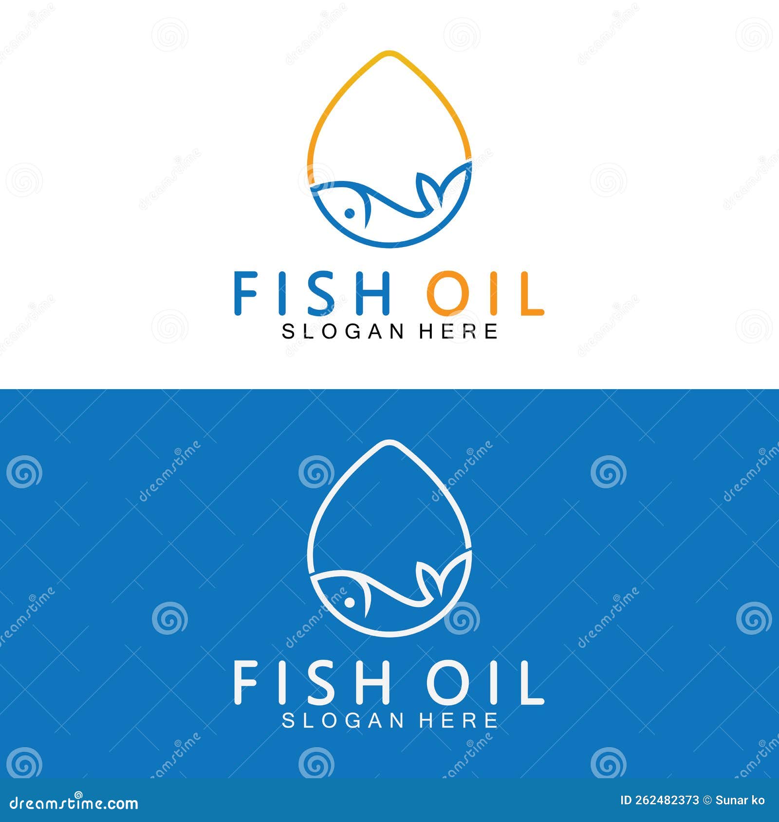 Fish Oil Logo Vector Illustration Template Stock Vector - Illustration ...