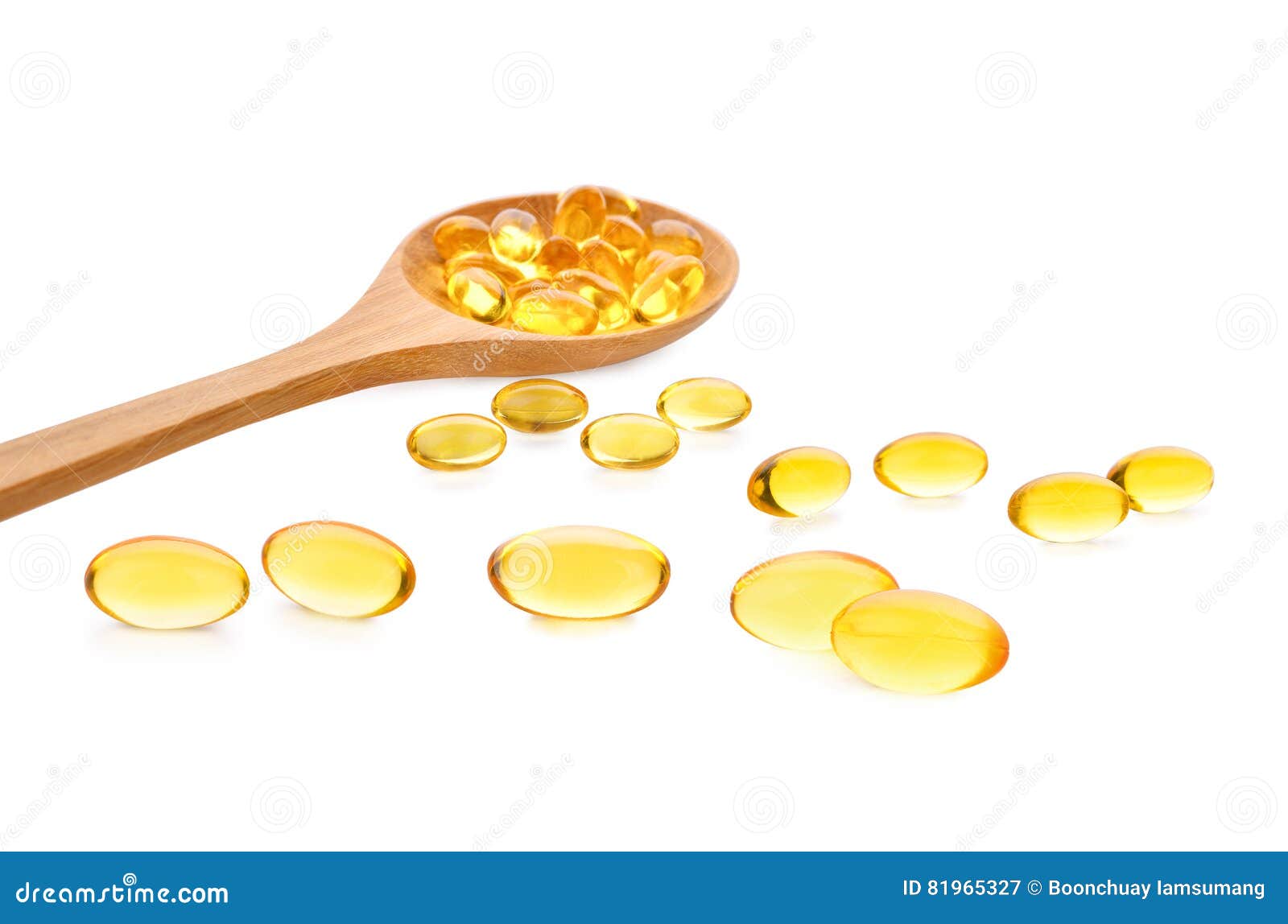 Fish Oil Pill Omega Tree Isolated on White Background Stock Image ...