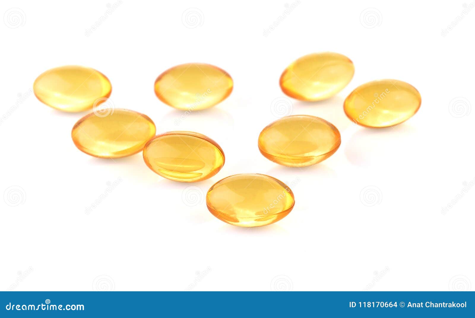 Fish Oil Pill on White Background Stock Photo - Image of capsule, pills ...