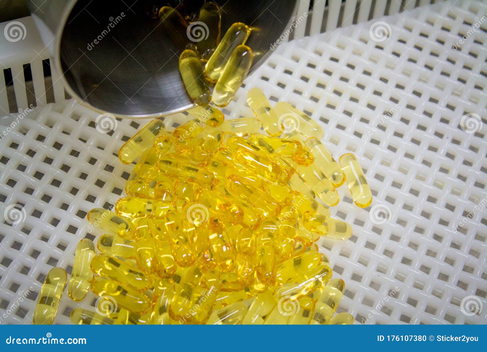 Fish Oil Production Process Stock Photo - Image of health ...