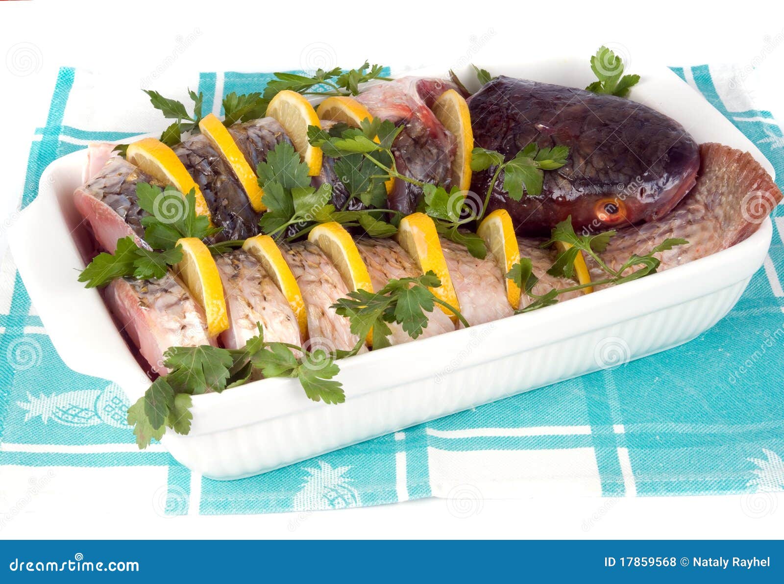 Fish in pan stock photo. Image of freshness, plate, recipe - 17859568
