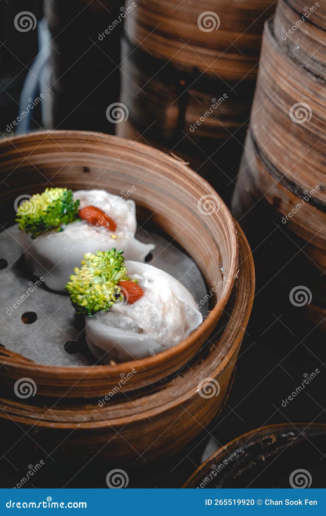 Fish Paste Dumplings Dim Sum Stock Photo - Image of dumplings, seafood ...