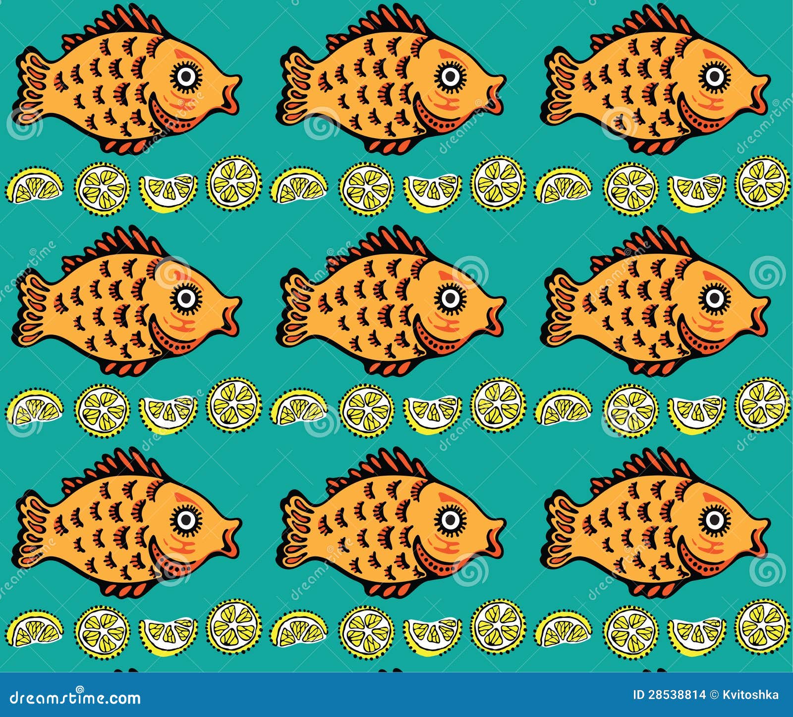 Fish pattern stock vector. Illustration of background - 28538814