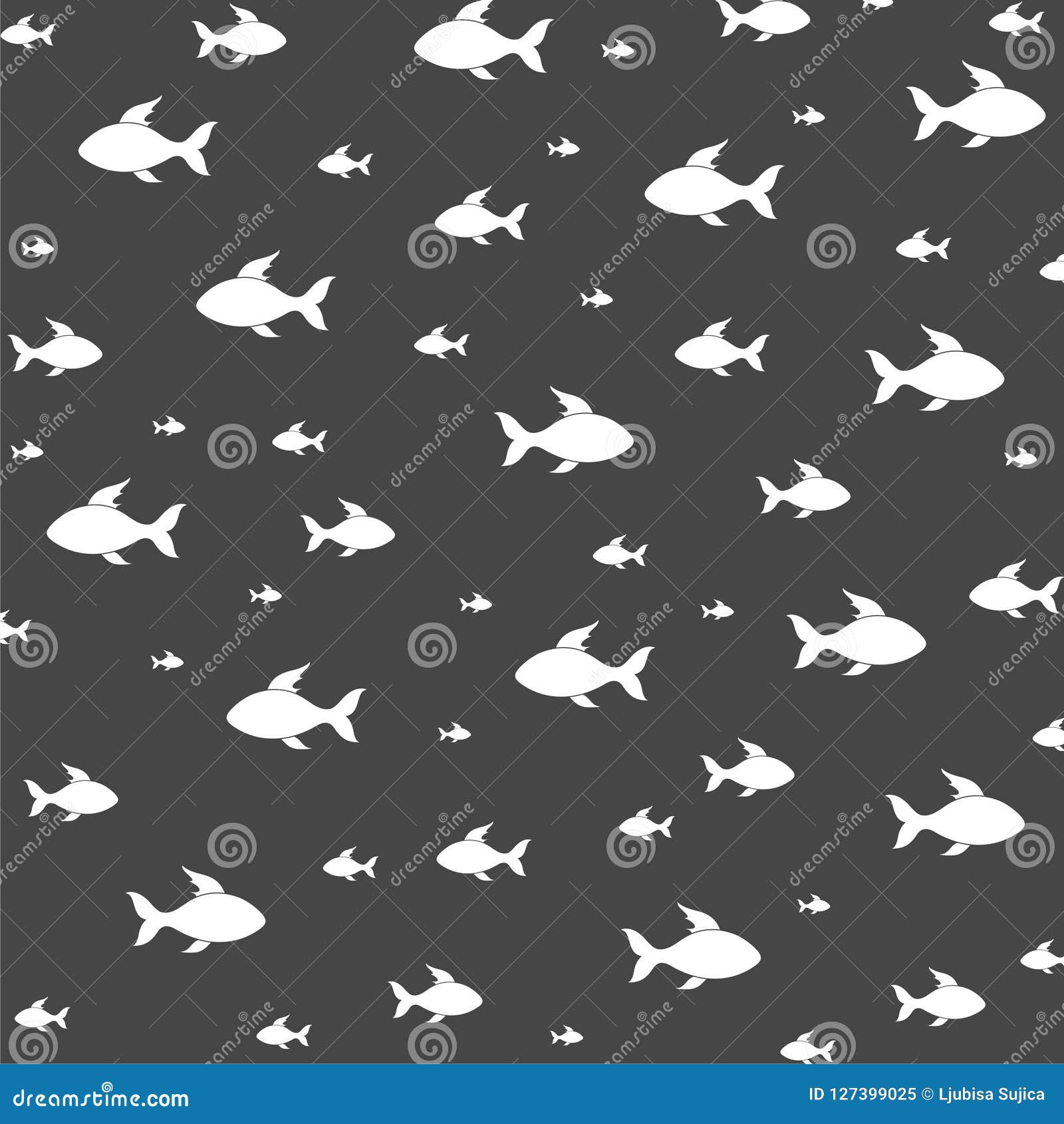 Fish- pattern illustration stock vector. Illustration of graphic ...