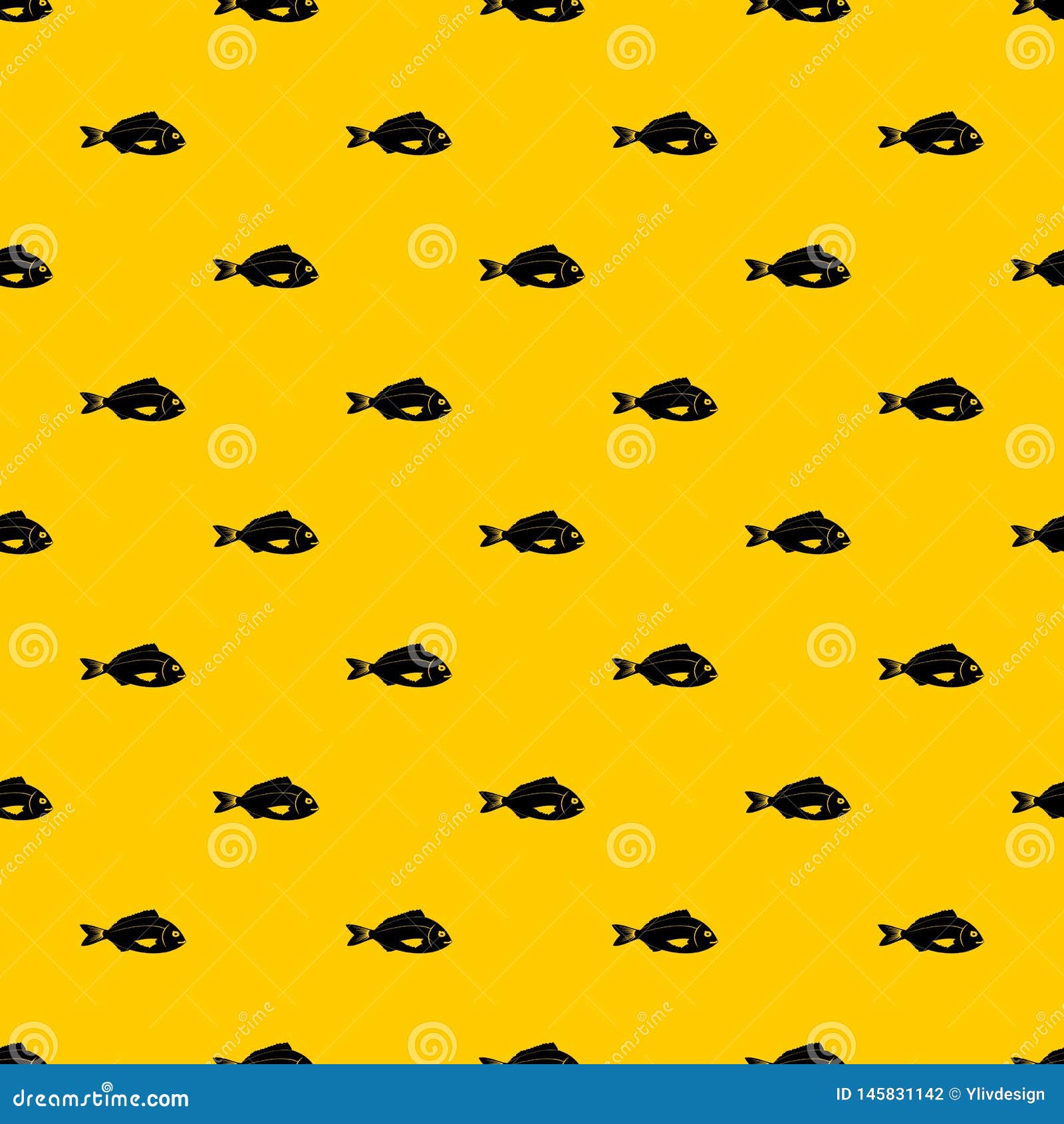 Fish pattern vector stock vector. Illustration of pattern - 145831142