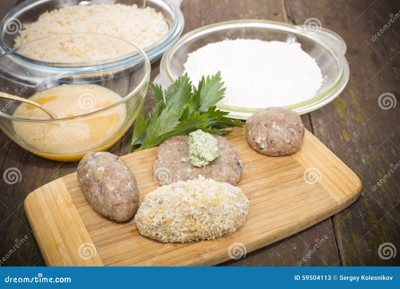 Fish patties raw stock image. Image of process, stuffed - 59504113