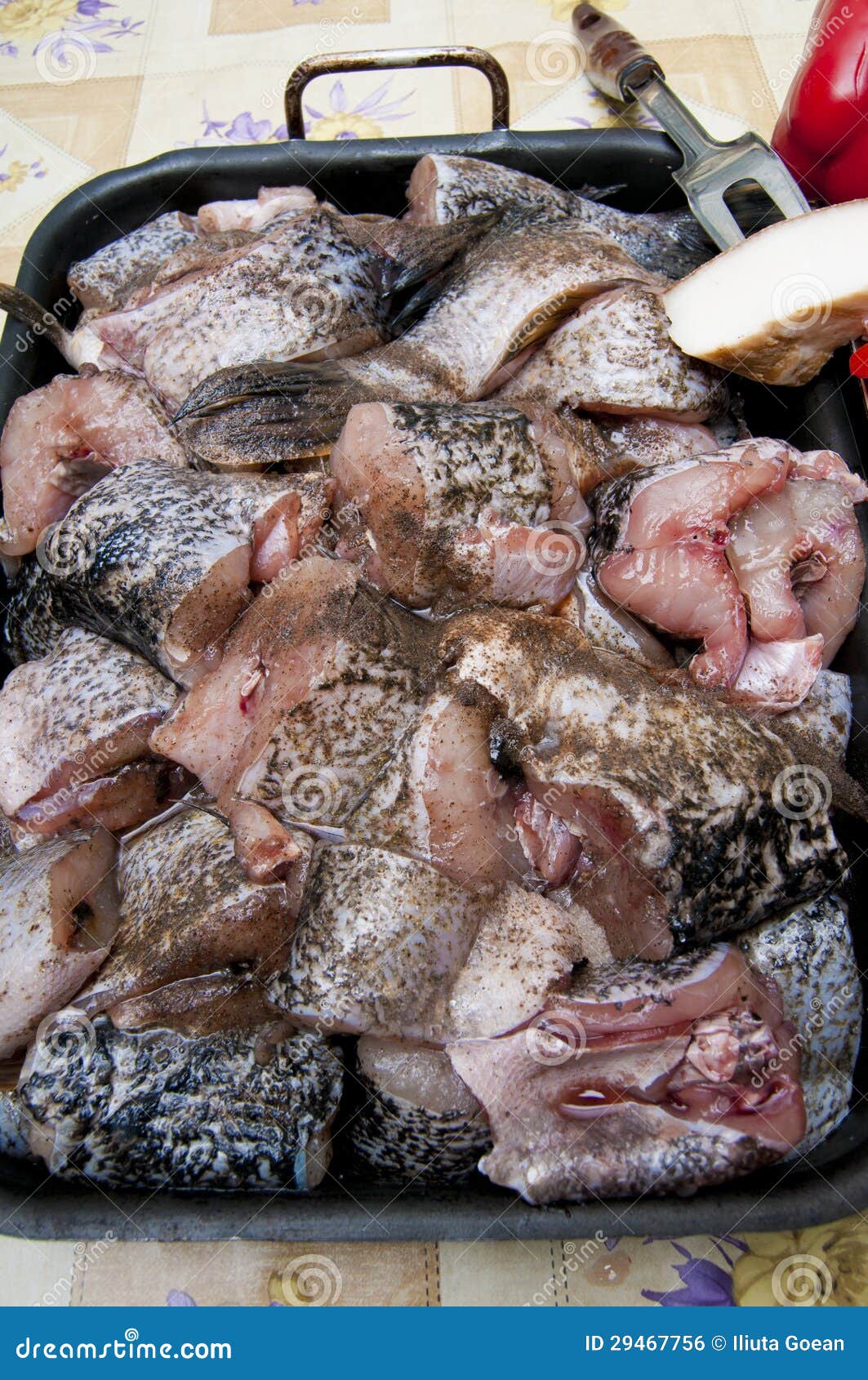 Fish Pieces Raady for Cooking Stock Photo - Image of background, cook ...