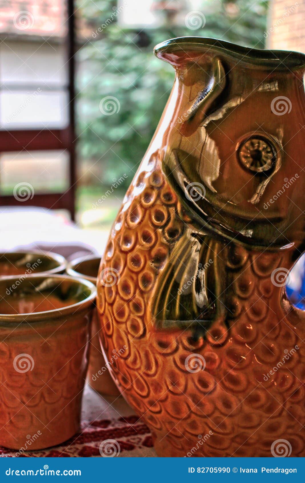 Fish Pitcher stock photo. Image of water, fish, pitcher - 82705990