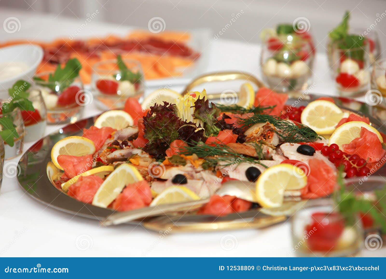 Fish plate stock image. Image of appetite, catering, cocktail - 12538809