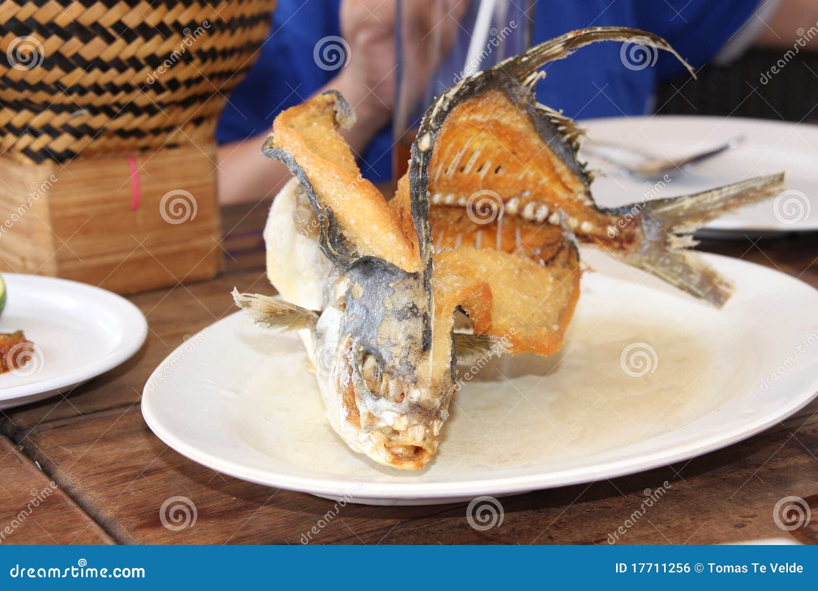 Fish on a plate stock photo. Image of dish, ocean, onion - 17711256