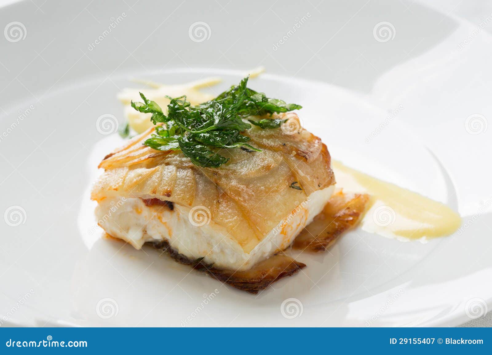 Fish on plate stock image. Image of plate, meal, cuisine - 29155407