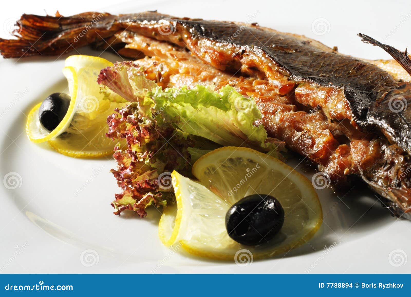 Fish Plate stock photo. Image of healthy, cuisine, lemon - 7788894